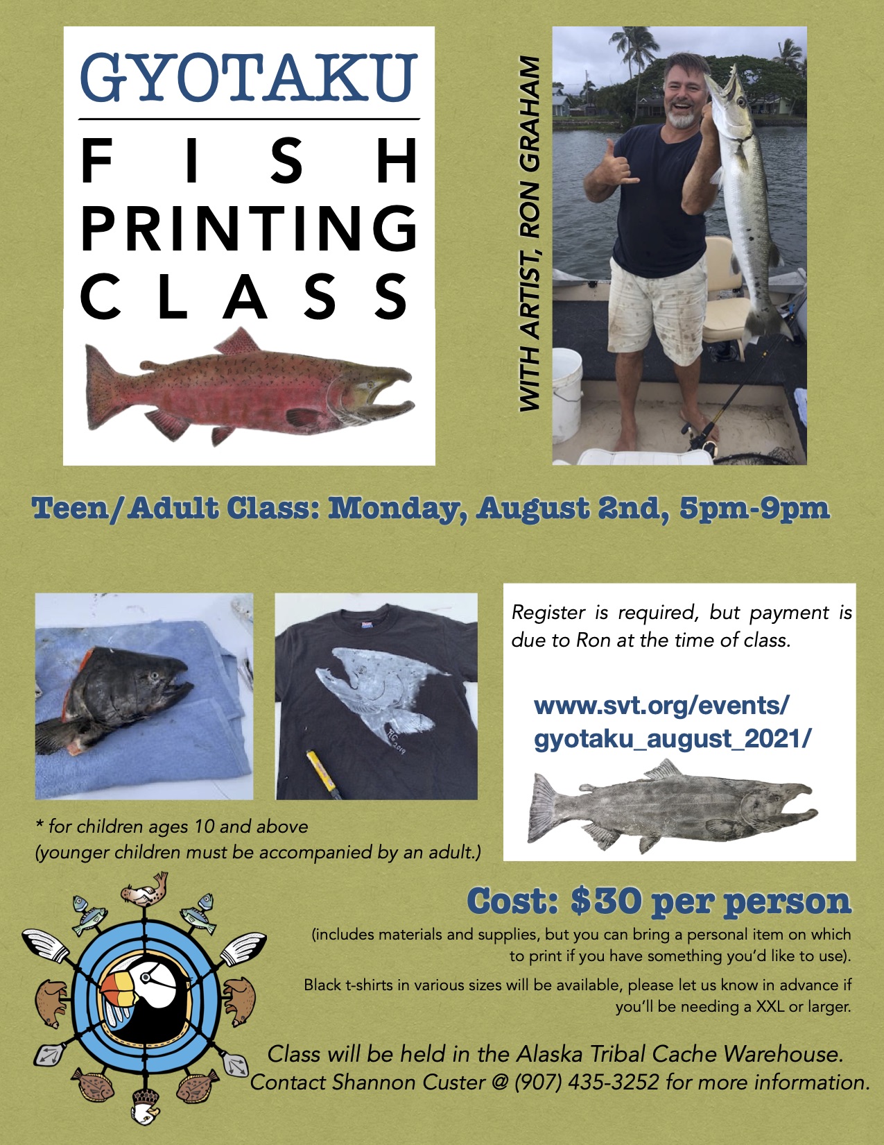 Gyotaku - Fish Printing Class for Teens/Adults - Seldovia Village Tribe