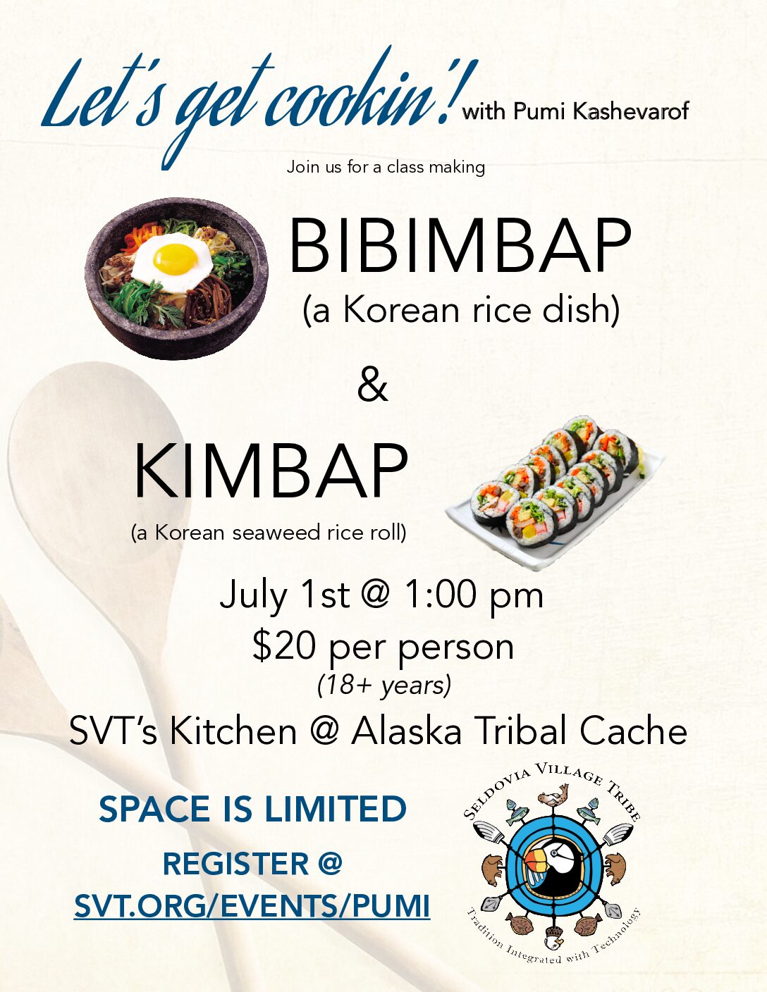 Bibimbap & Kimbap - Seldovia Village Tribe