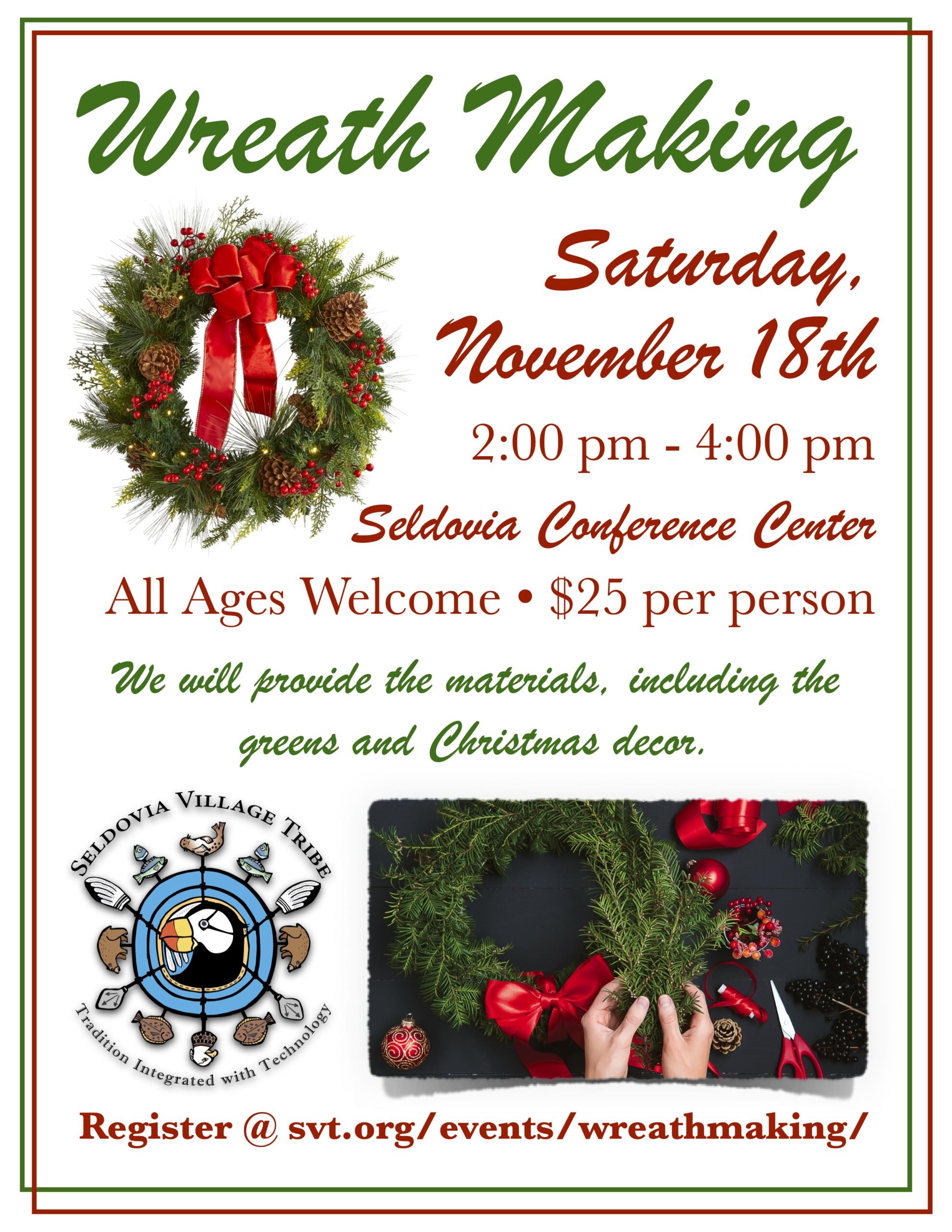Wreath Making - Seldovia Village Tribe