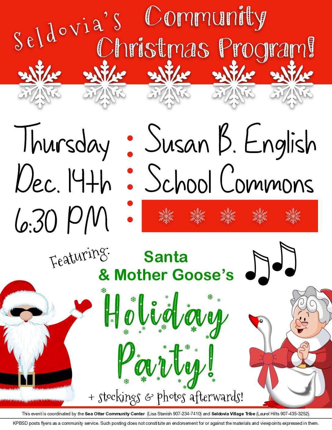 Community Christmas Program - Seldovia Village Tribe
